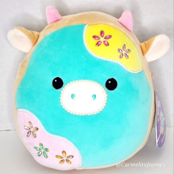 Squishmallows | Toys | Custom Cornelius Rhinestone Cookie Cow Easter ...